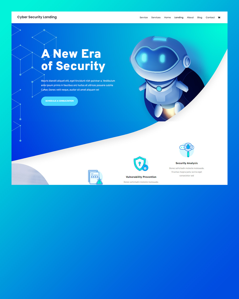 Divi Cyber Security | Website Template » Andrew Matsegora