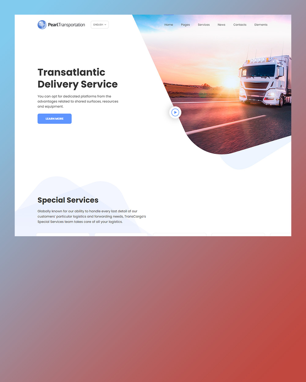 Pearls Transportation 2 | Website Template » Andrew Matsegora